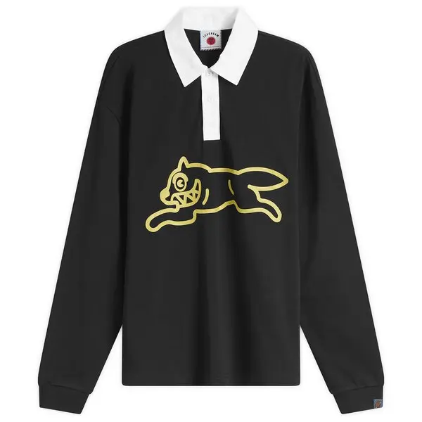 ICECREAM Running Dog Rugby Shirt - Black