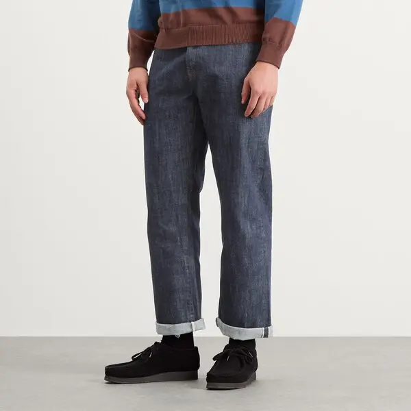 DUBBLEWARE Straight Leg Selvedge Denim Jeans