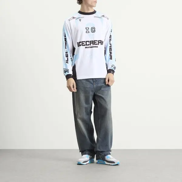 ICECREAM Motorcycle" Long Sleeve T-shirt