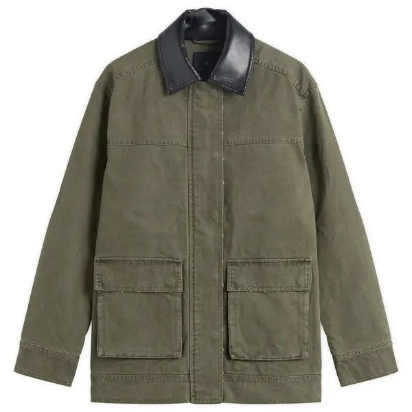 ANINE BING Sean Wax Jacket - Army Green