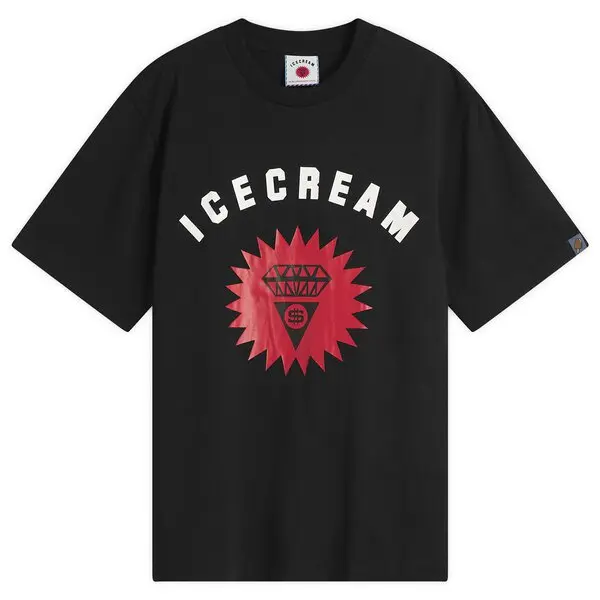 ICECREAM Signet Logo T-shirt - Black