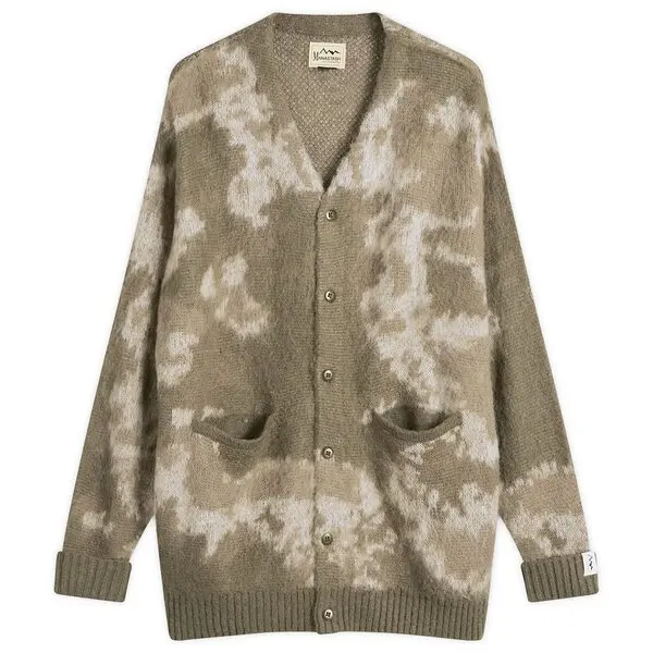 MANASTASH Blurry Jaquard Cardigan - Grey