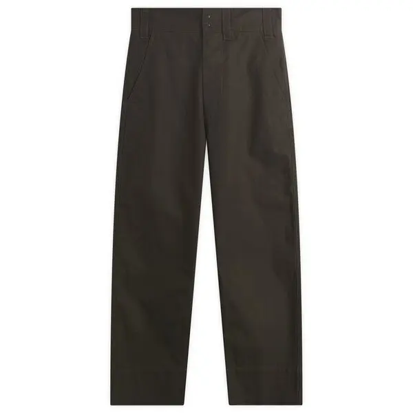 MARGARET HOWELL Wide Waistband Trousers - Cedar