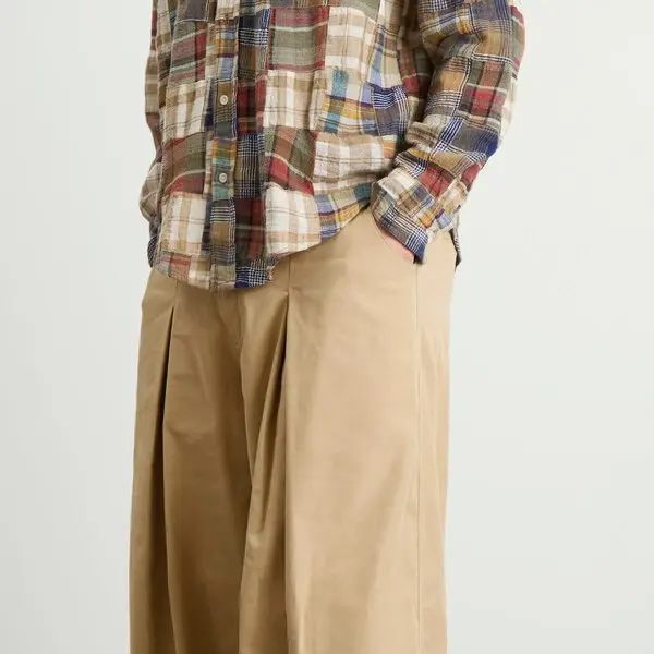ANGLAN Unbalance Long Tuck Balloon Pants