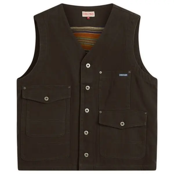 DUBBLEWARE Bradford Multi Pocket Field Vest - Olive