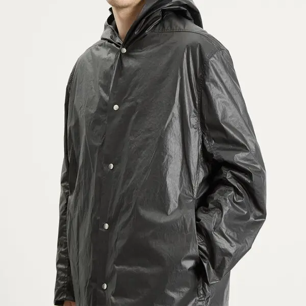 Rick Owens Coated Poplin Cropped Mac