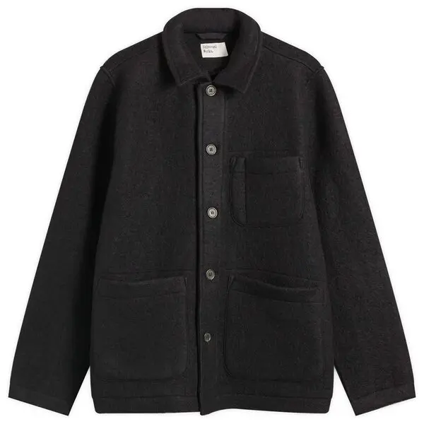 Universal Works Wool Fleece Field Jacket - Black