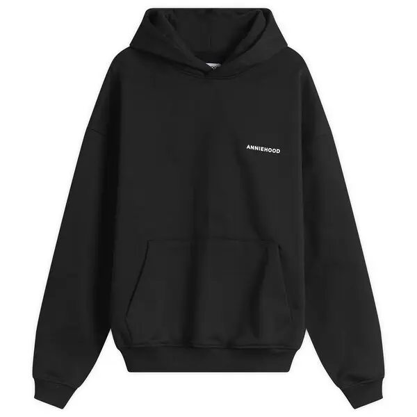 ANNIE HOOD Mini Logo Hoodie - Black