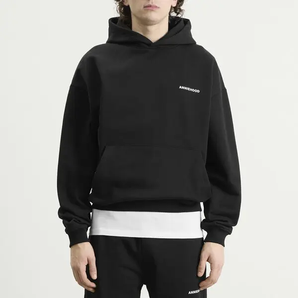 ANNIE HOOD Mini Logo Hoodie