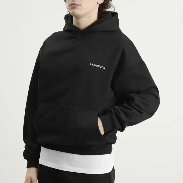 ANNIE HOOD Mini Logo Hoodie