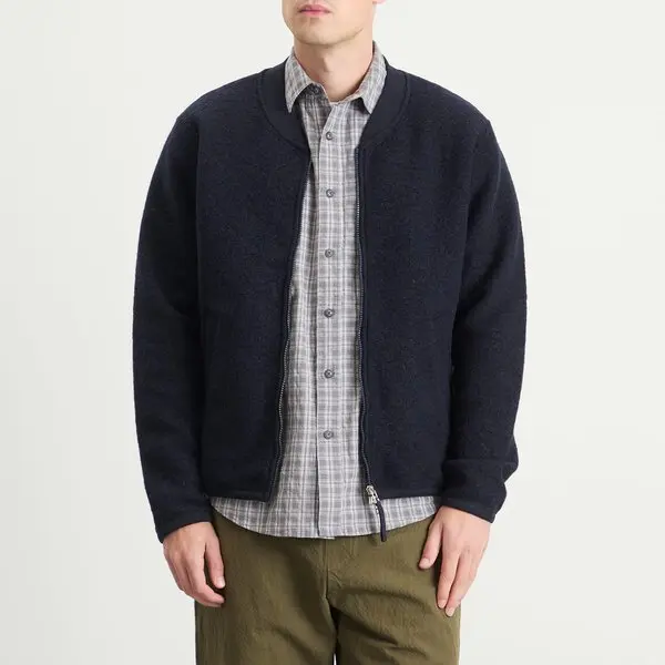 Universal Works Wool Fleece Zip Bomber