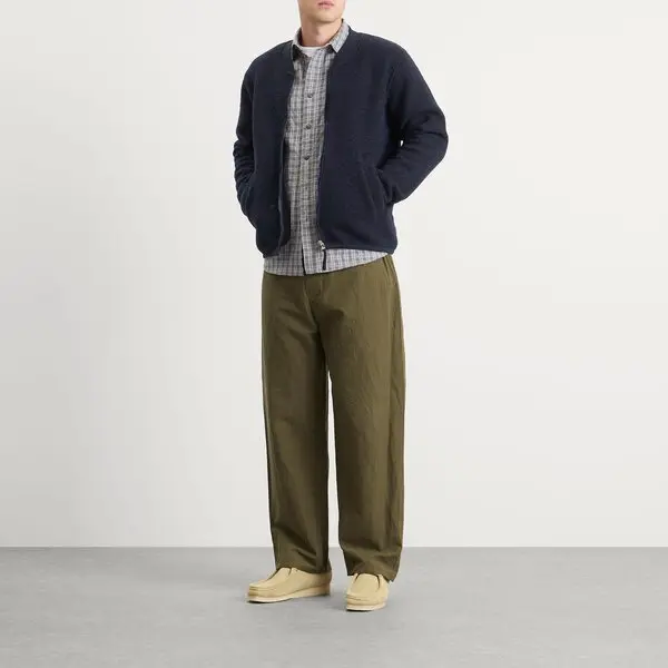 Universal Works Wool Fleece Zip Bomber