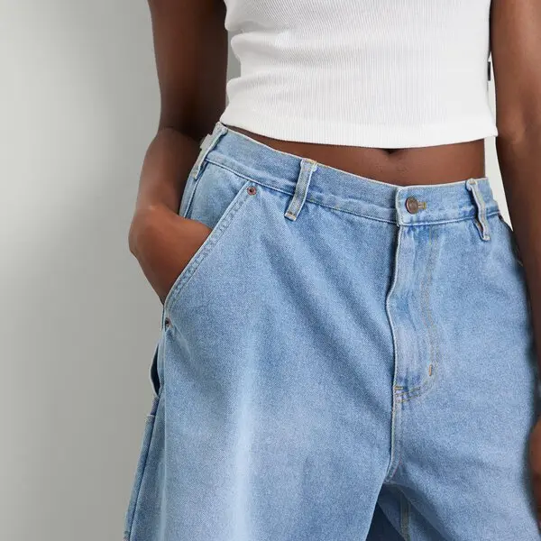 SUNDAYFRUITMARKET Baggy Fit Denim Shorts With Utility Details