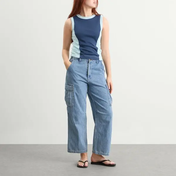 SUNDAYFRUITMARKET Sun Denim Cargo Pants