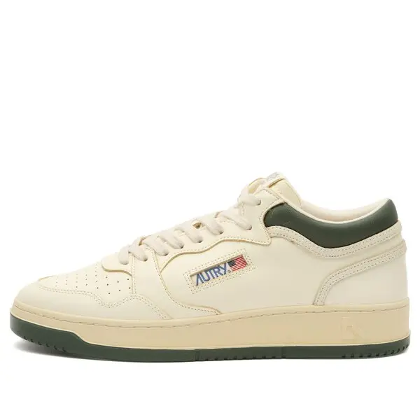 AUTRY Med-way Mid Leather Sneaker - Mount/marsh