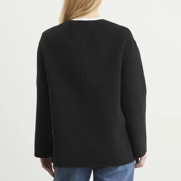 RÓHE Mandarin Double-faced Wool Jacket