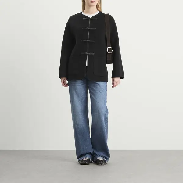 RÓHE Mandarin Double-faced Wool Jacket