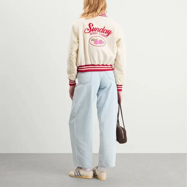 SUNDAYFRUITMARKET Berry Farm Varsity Jacket