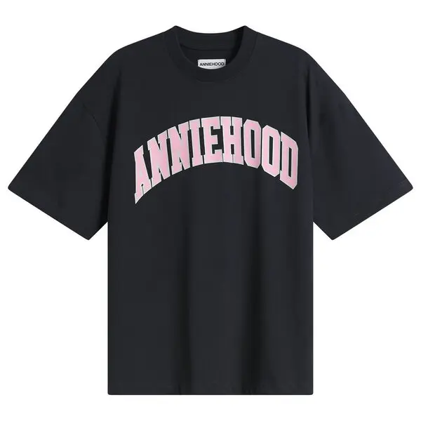 ANNIE HOOD College Arch T-shirt - Navy