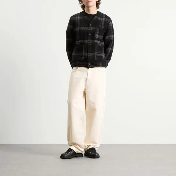 Universal Works Moh Check Fleece Cardigan