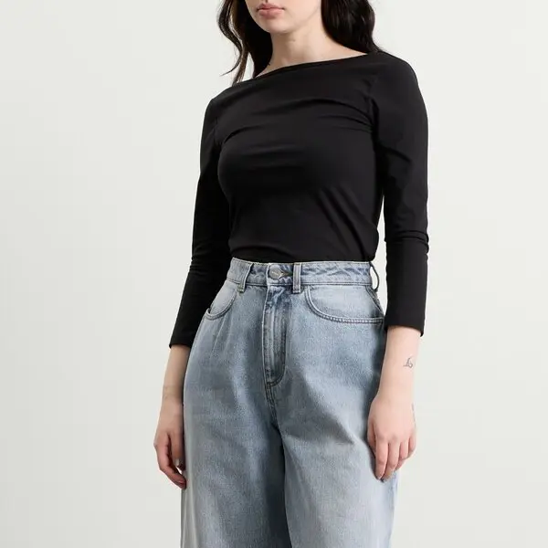 RÓHE High-waist Sculptural Denim Jeans - Classic Blue