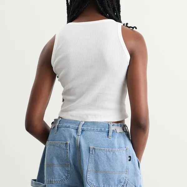 SUNDAYFRUITMARKET Ribbed Logo Tank Top