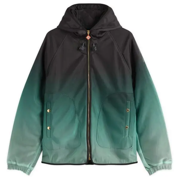 Casablanca Windbreaker Nylon Gradient Technical Jacket - Black