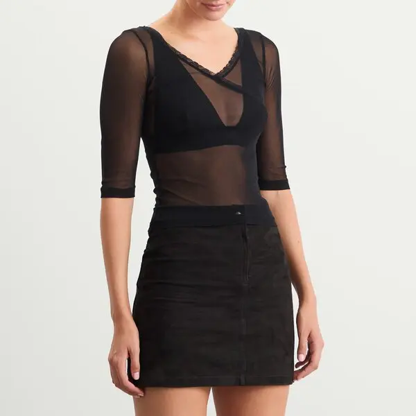 FRUITY BOOTY Mesh 3/4 Sleeve Top