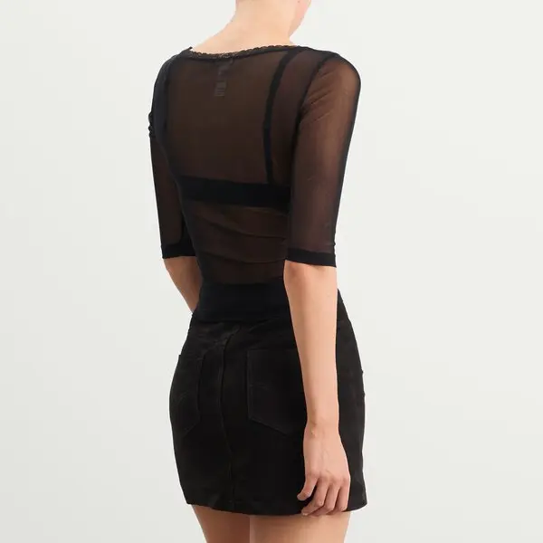 FRUITY BOOTY Mesh 3/4 Sleeve Top