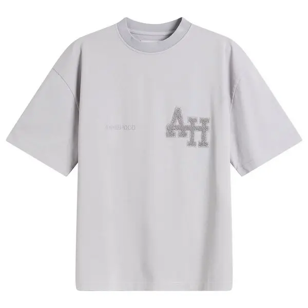 ANNIE HOOD College T-shirt - Washed Grey
