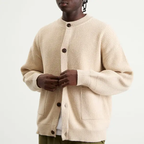 FRIZMWORKS Heavy Wool Round Cardigan