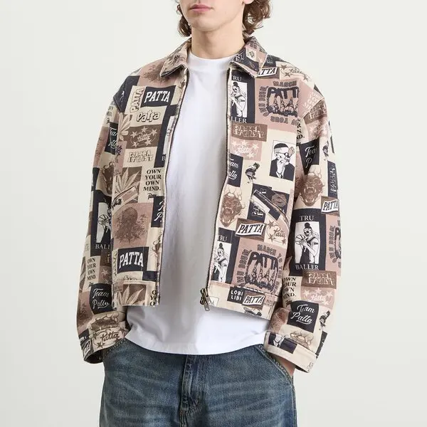 PATTA Collage Insulated Canvas Jacket