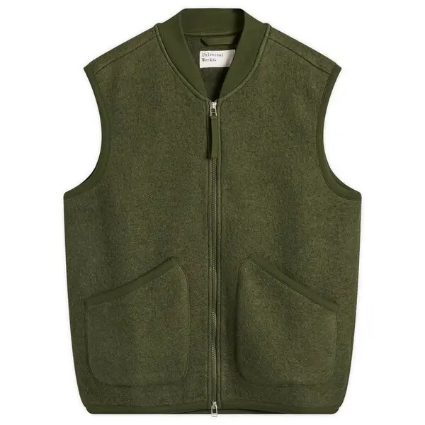 Universal Works Wool Fleece Zip Bomber Presented End