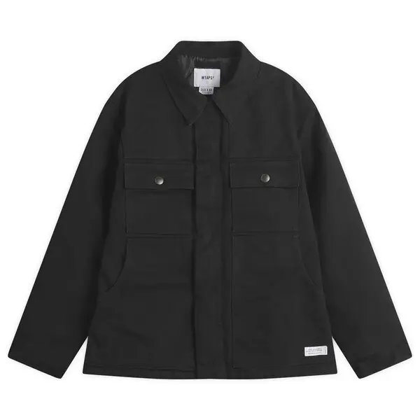 WTAPS Cotton Canvas Work Jacket - Black
