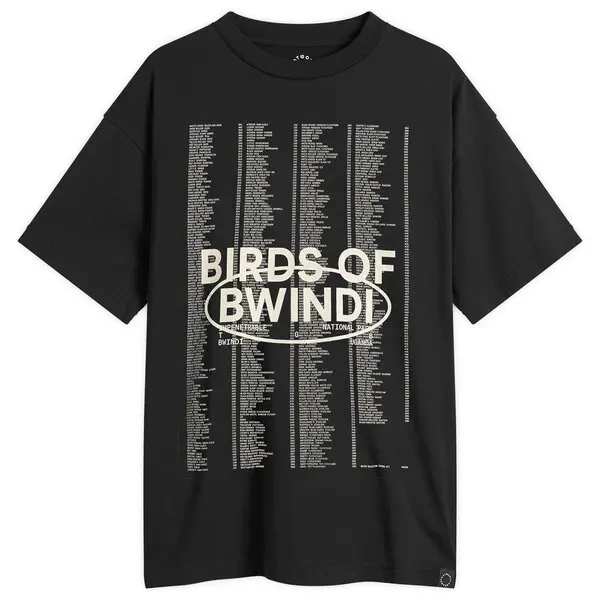 TGB Birds Of Bwindi T-shirt - Black