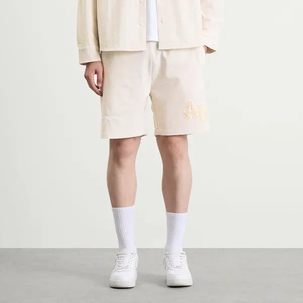 ANNIE HOOD Seersucker Shorts