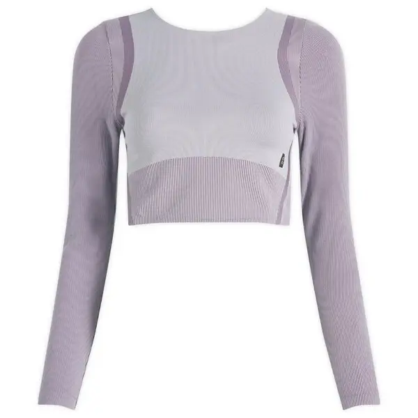 On Studio Knit Lon G-t Crop - Lilac/cosmos