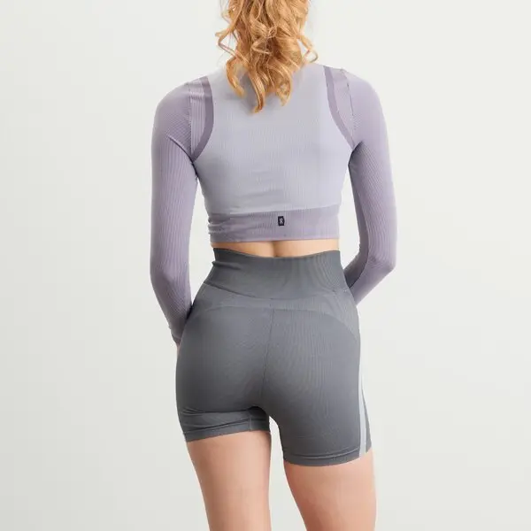On Studio Knit Long Sleeve Cropped Top