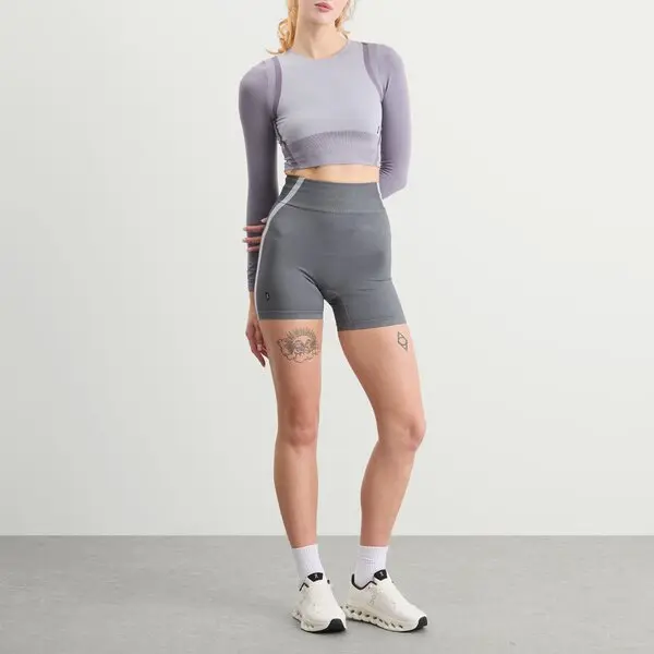 On Studio Knit Long Sleeve Cropped Top