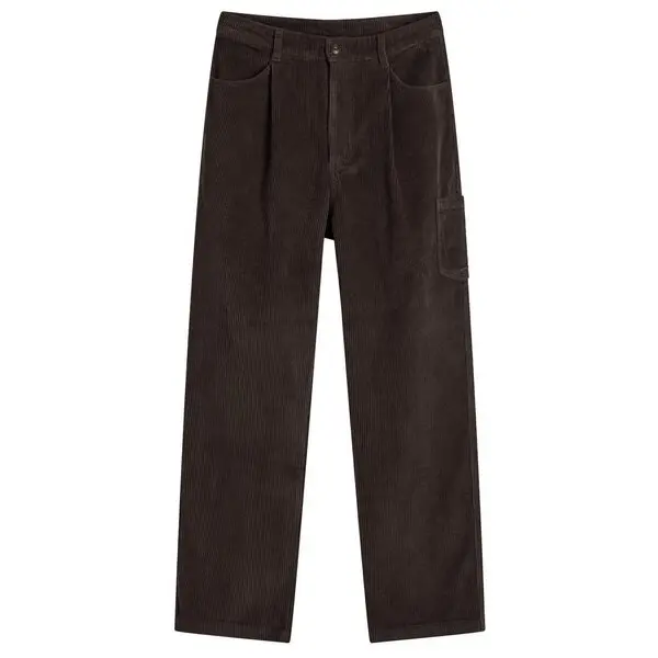 FRIZMWORKS Corduroy Wide One Tuck Pants - Charcoal