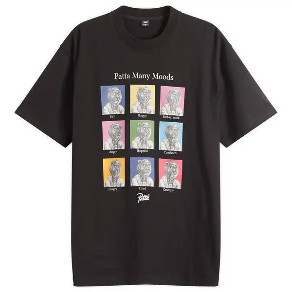 PATTA Many Moods T-shirt - Black