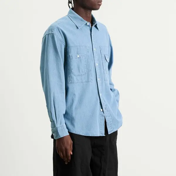 FRIZMWORKS Bleach Denim Utility Shirt