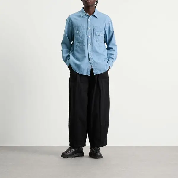 FRIZMWORKS Bleach Denim Utility Shirt