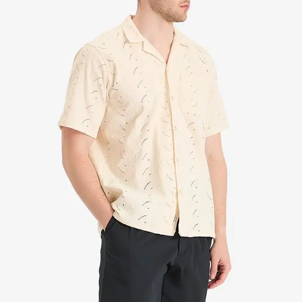 FORET Leo Paisley Shirt - Cloud