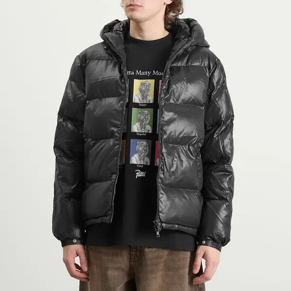 PATTA Quilted Script Logo Puffer Jacket