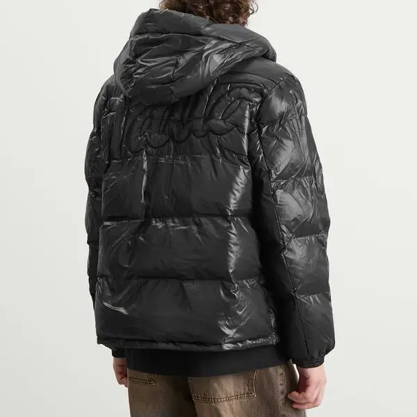 PATTA Quilted Script Logo Puffer Jacket
