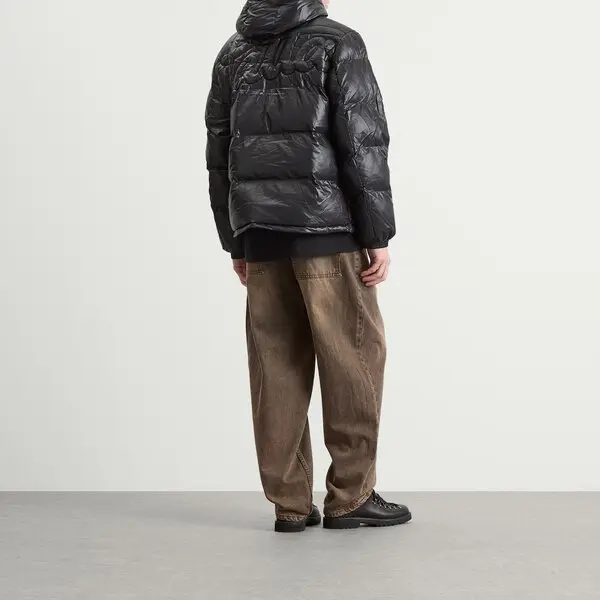 PATTA Quilted Script Logo Puffer Jacket