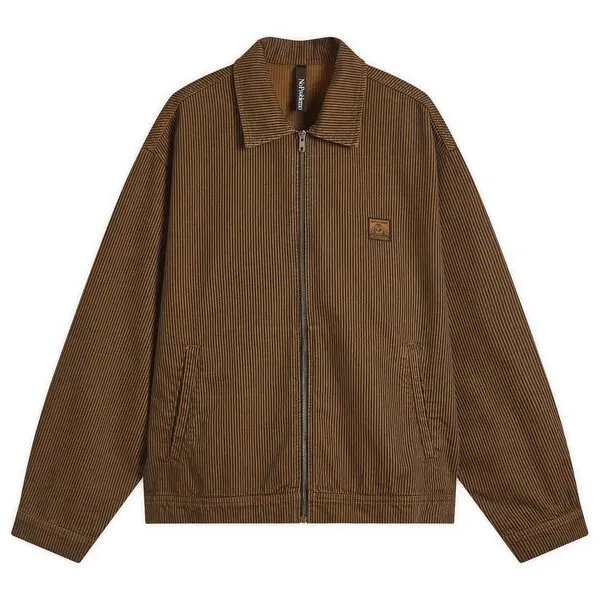 NO PROBLEMO Striped Nayoko Jacket - Brown