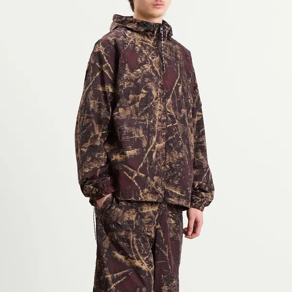 NO PROBLEMO Forest Glitch Nylon Jacket