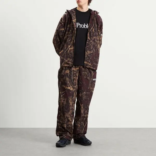 NO PROBLEMO Forest Glitch Nylon Jacket